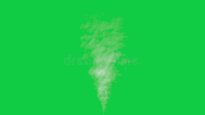 Animated Cigarette Smoke Effect Isolation on Black Background Stock ...