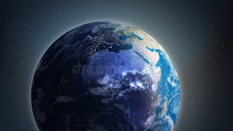 An Animated Clip of a Rotating Earth. Stock Video - Video of animation ...