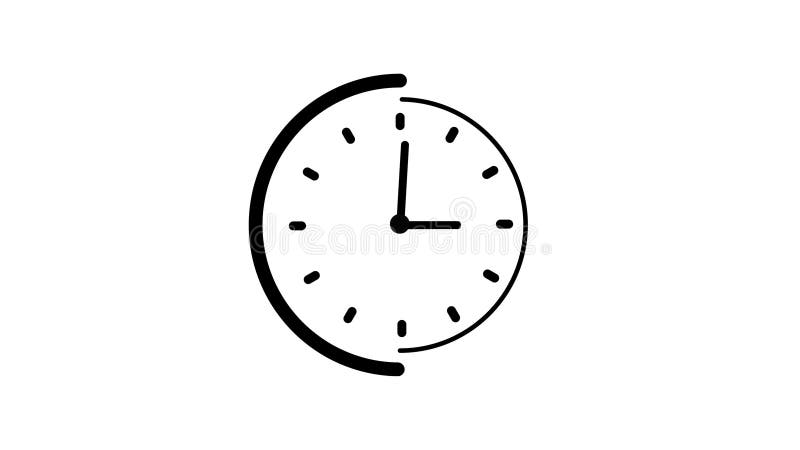 Animated Clock Counting Down Fast Speed ??24 Hours a Day. Stock Video ...
