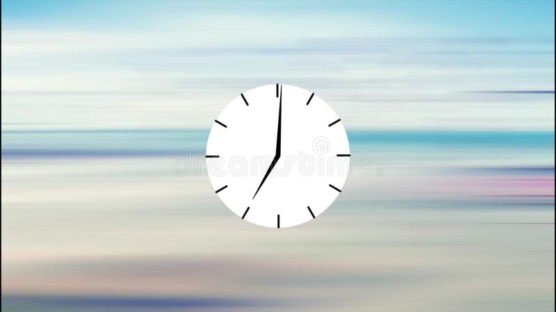 Animated Clock Counting Down 12 Hours Over 30 Seconds. Seamlessly Loops ...