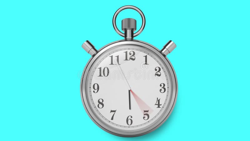 Animated Clock Counting Down 12 Hours Over 30 Seconds. Seamlessly Loops ...