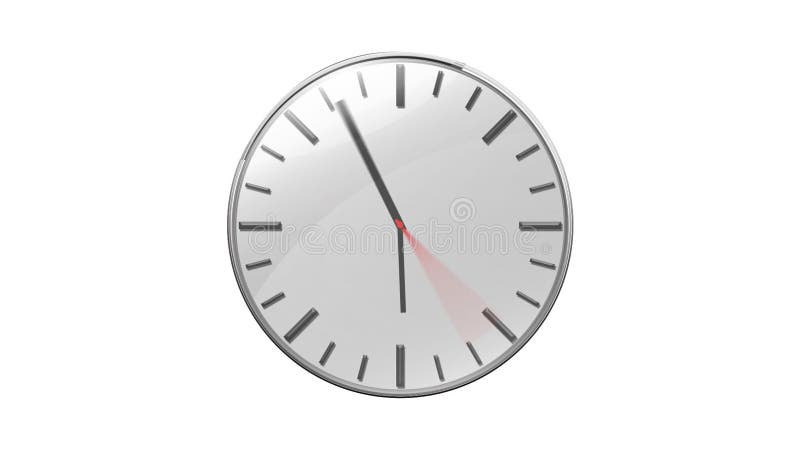 Animated Clock Counting Down 12 Hours Over 30 Seconds. Seamlessly Loops ...