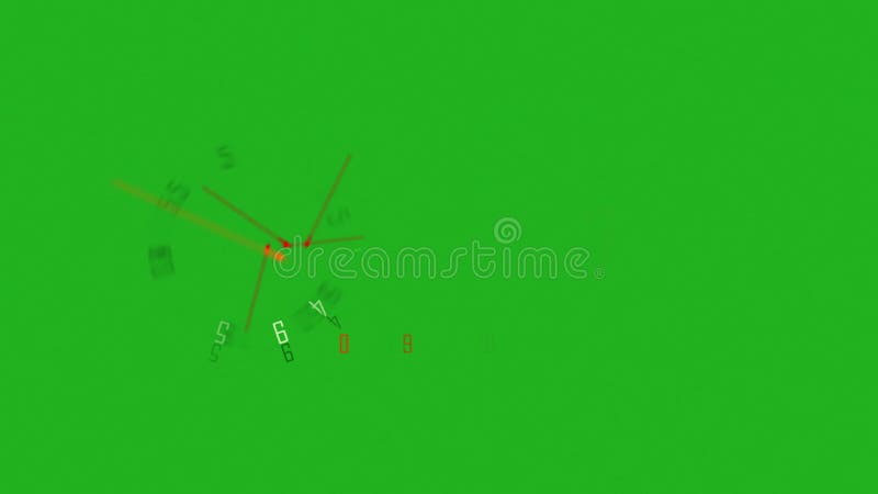 Animated Clock with Number Scrolling Effect Stock Video - Video of ...