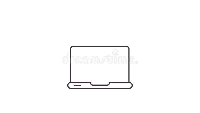 Animated Collaboration Linear Icon Stock Footage Video Of Handshake