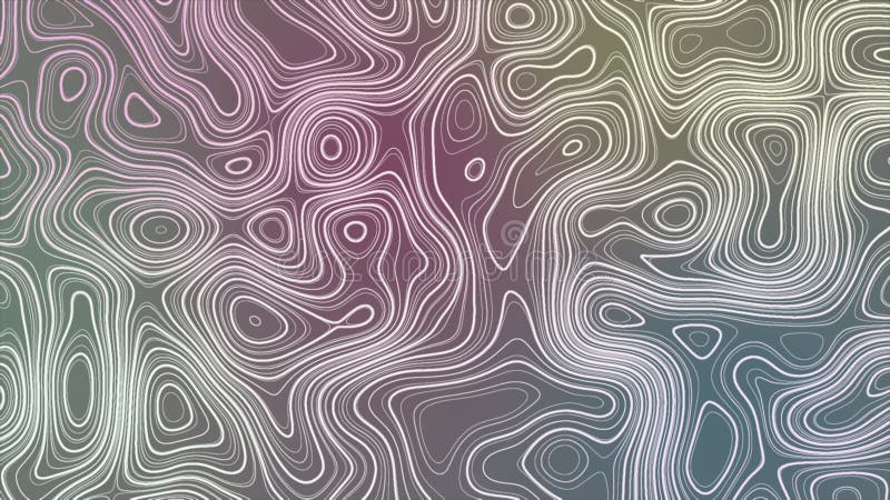 Colorful Abstract Pattern with Animation of Morphing Line As ...