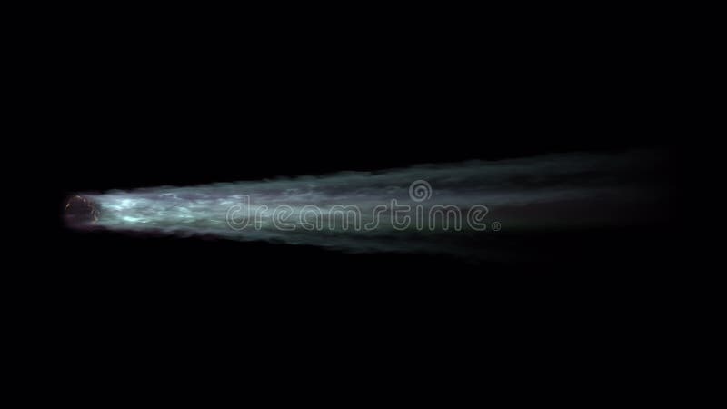 Animated Comet with Transparency for Compositing Stock Video - Video of ...
