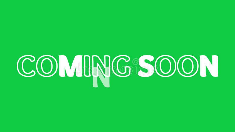 Animated Coming Soon with Random Pop Up Text Effect in Red, Green, and ...