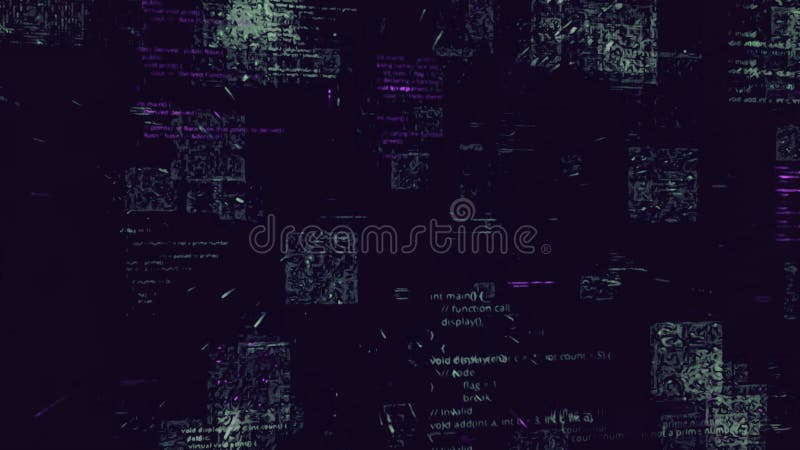Animated Computer Chipset Pattern, 3d Futuristic Technology Background ...