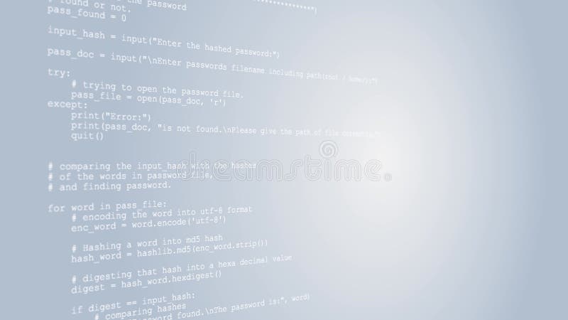 Animated Computer Hacking Text with White Elegant Background Stock ...