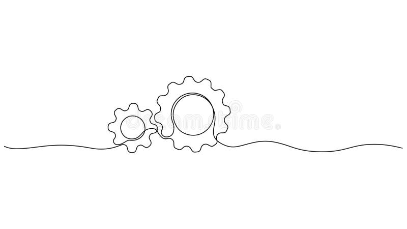 Animated Continuous Single Line Drawing of Gear Wheels Stock Video ... Animated Continuous Single Line Drawing of Gear Wheels Stock Video ...