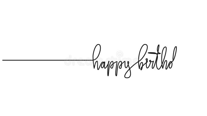 Animated Continuous Single Line Drawing of Text HAPPY BIRTHDAY Stock ... Animated Continuous Single Line Drawing of Text HAPPY BIRTHDAY Stock ...