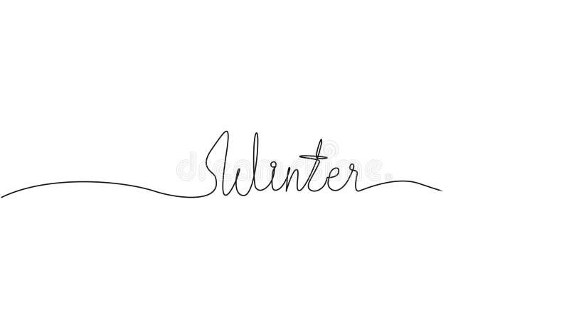 Animated Continuous Single Line Drawing of Word WINTER Stock Video ... Animated Continuous Single Line Drawing of Word WINTER Stock Video ...