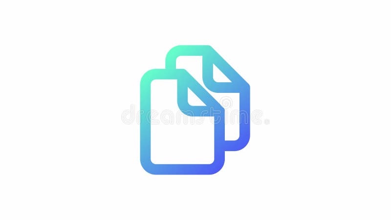 Animated File in Folder Line Ui Icon Stock Video - Video of loop ...