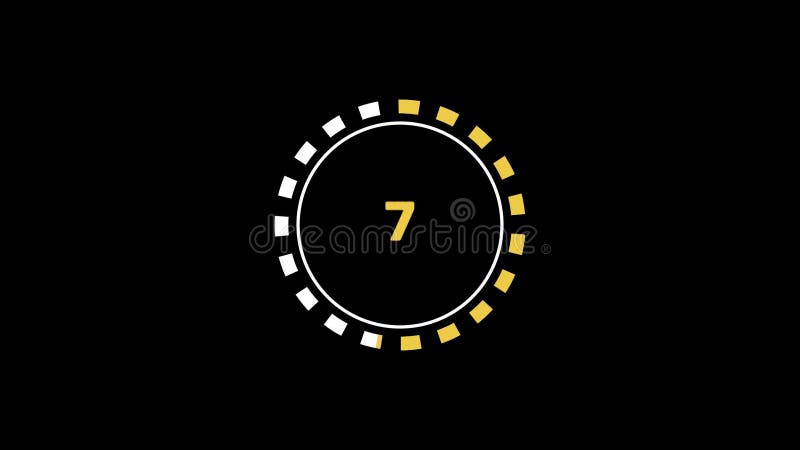 Animated Countdown from 30 Seconds on a Transparent Background Stock ...