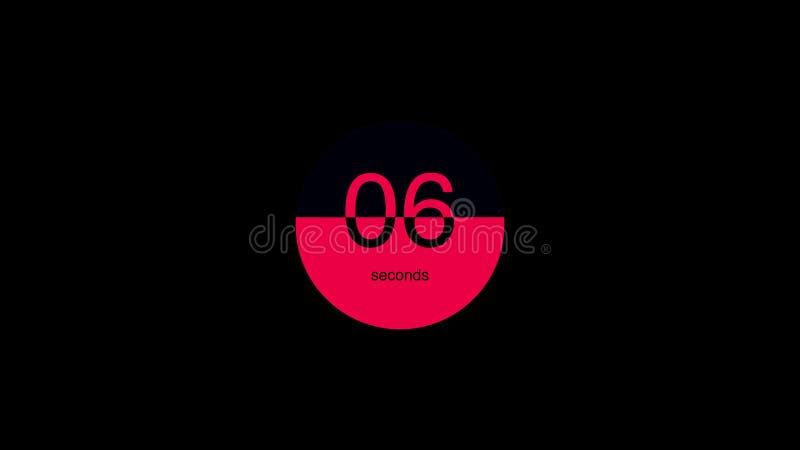 Animated Countdown from 30 Seconds on a Transparent Background Stock ...