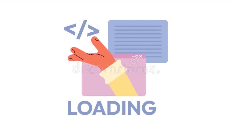 Animated Creating Website Loader Stock Video - Video of loading ...