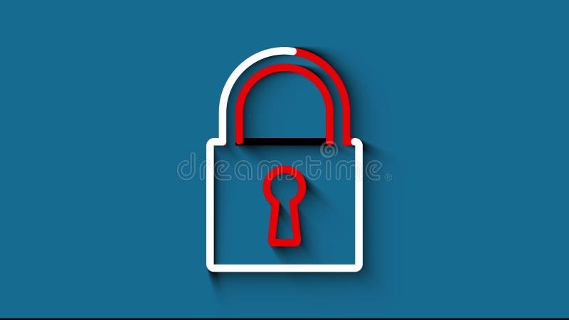 Animation of Cyber Security Icons Stock Video - Video of hacker, code ...