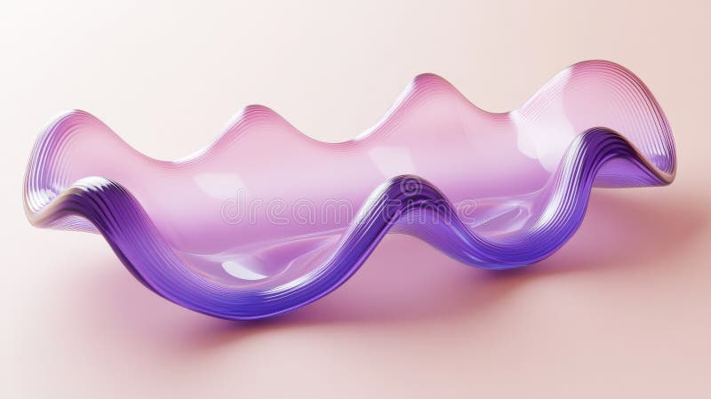 An Animated 3D Abstract Design with a Shimmering Holographic Texture ...