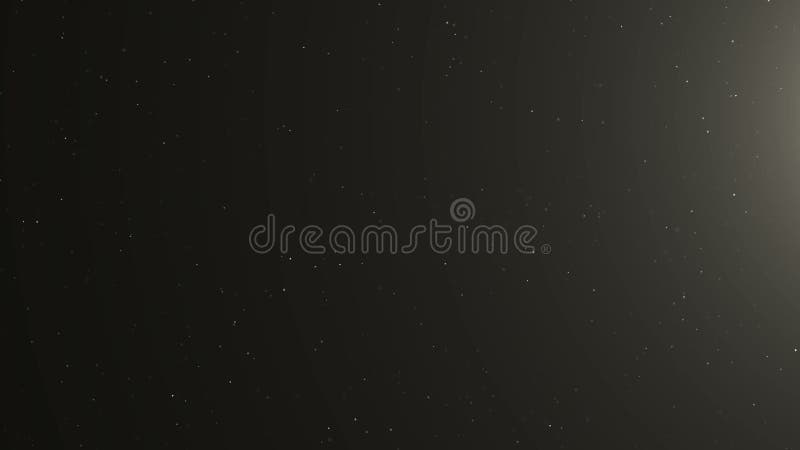 Animated 3D Dust Particles Over Black Background with Warm Lens Flare ...