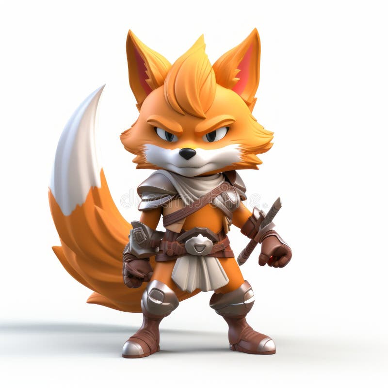 Animated 3d Fox Character in Clash of Clans Style - Unique and Vibrant ...