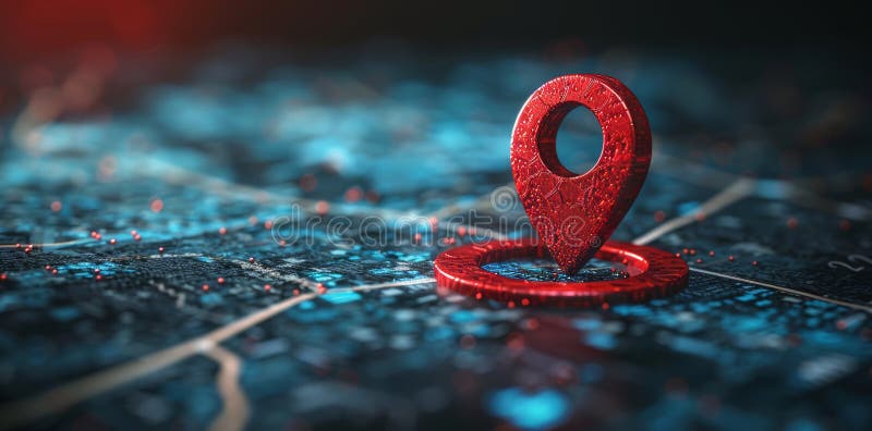 An Animated 3D Game Sprite Representing a Rotating Locator Pin Used for ...