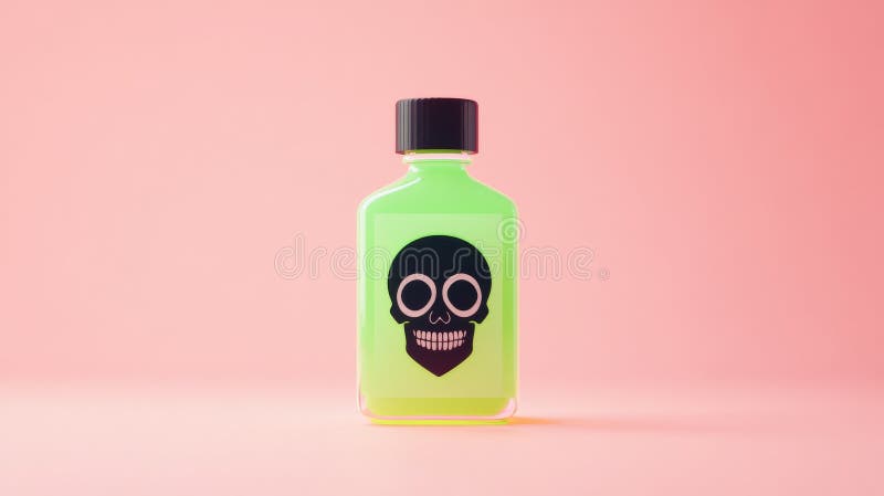 Animated 3D Icon. Poison. Halloween Banner. Render in 3D Stock Photo ...