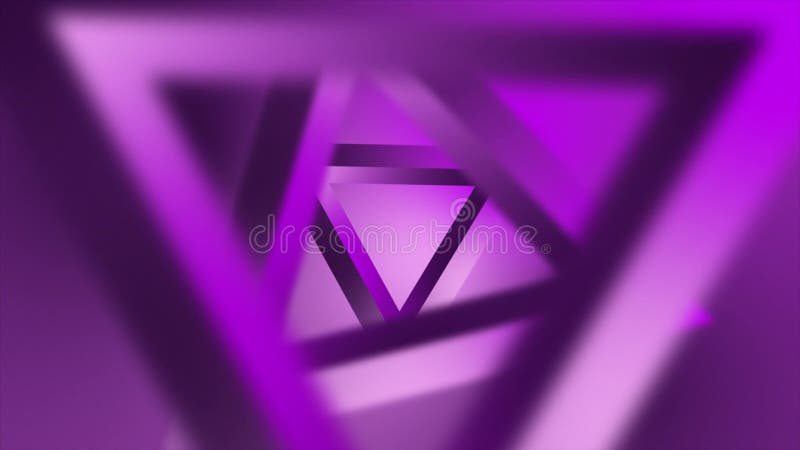 3d Purple Color Rotating Triangular Element Background Stock Video ...