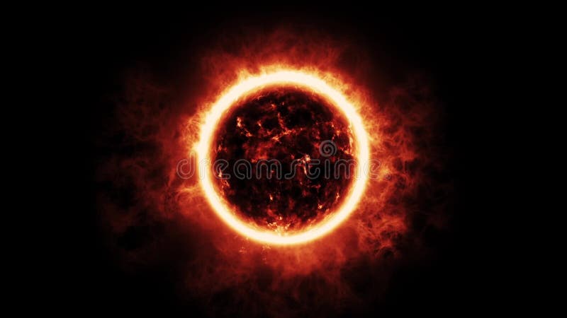 3D Sun / Exploding Fireball Animation with Audio - Slow Zoom Stock ...