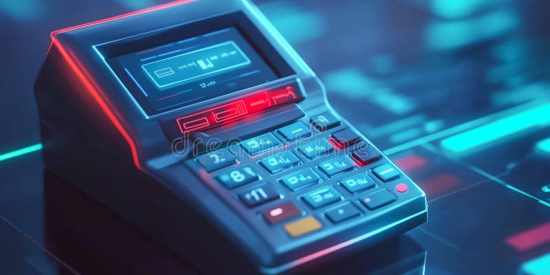 Animated 3D Tax Collection Machine Processing Digital Transactions and ...