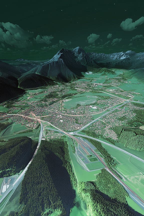 An Animated 3D Terrain Map Showcasing Active Disaster Response GIS ...