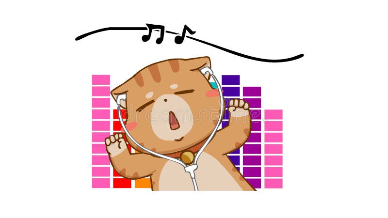 Animated Dancing Cat - White Background Stock Footage - Video of funny ...