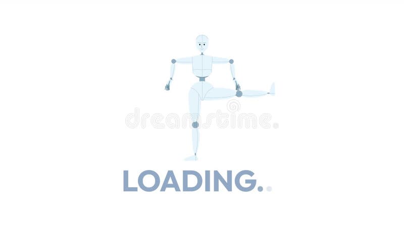 Animated Dancing Human Robot Loader Stock Video - Video of concept ...