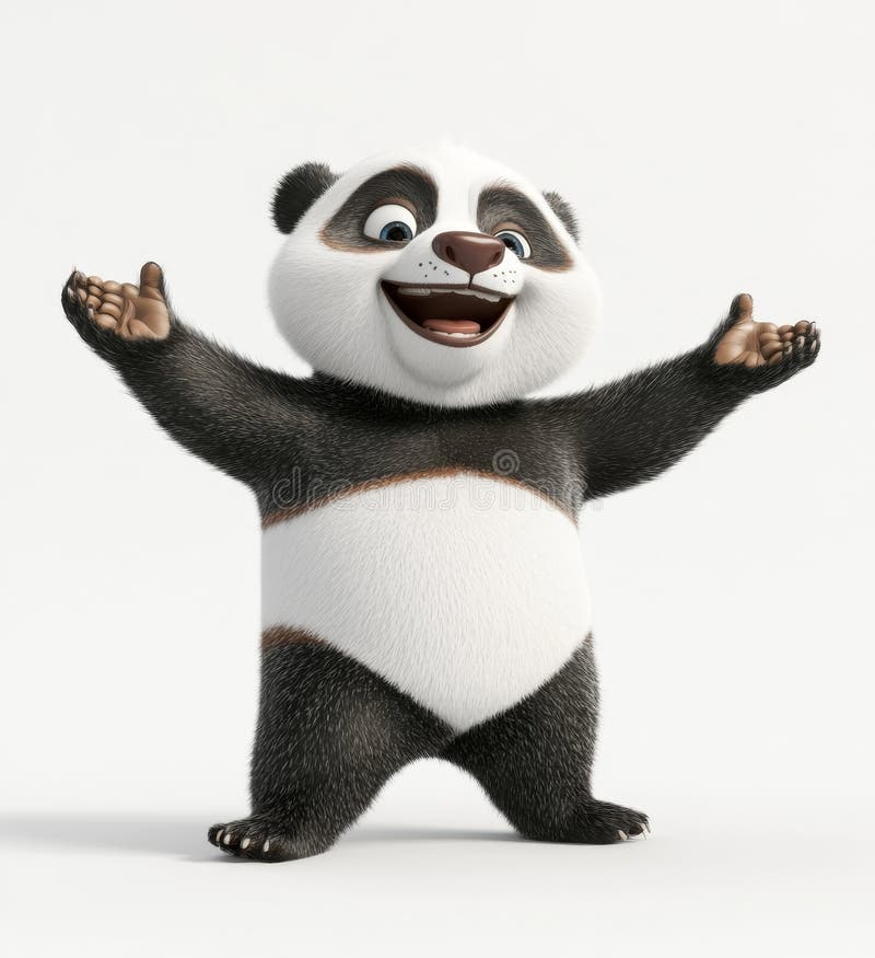 Animated Dancing Panda without Background on Transparent Background ...