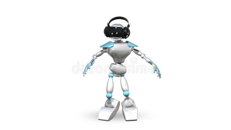 Animated Dancing Robot stock footage. Video of technology - 82646288