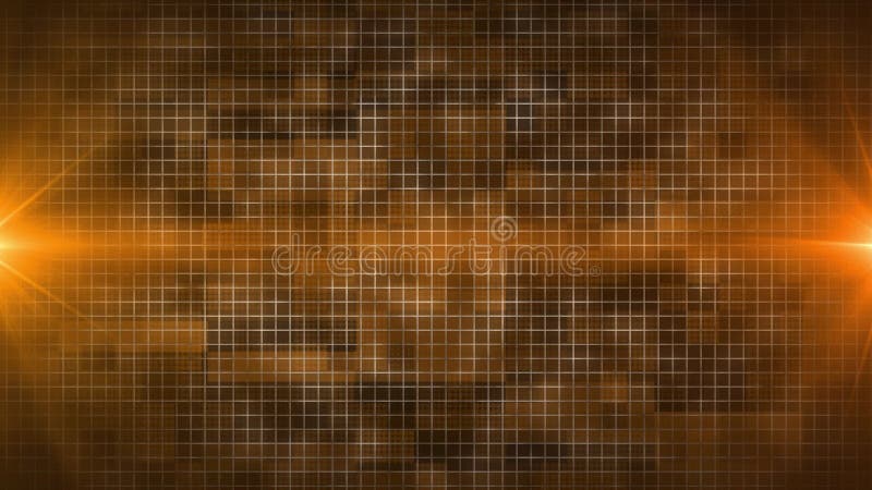 Dark Orange Abstract Geometric Shapes Technology Background, Grid ...