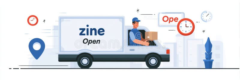 Animated Delivery Badge Showcasing on-Time, Guaranteed, Safe, and Right ...