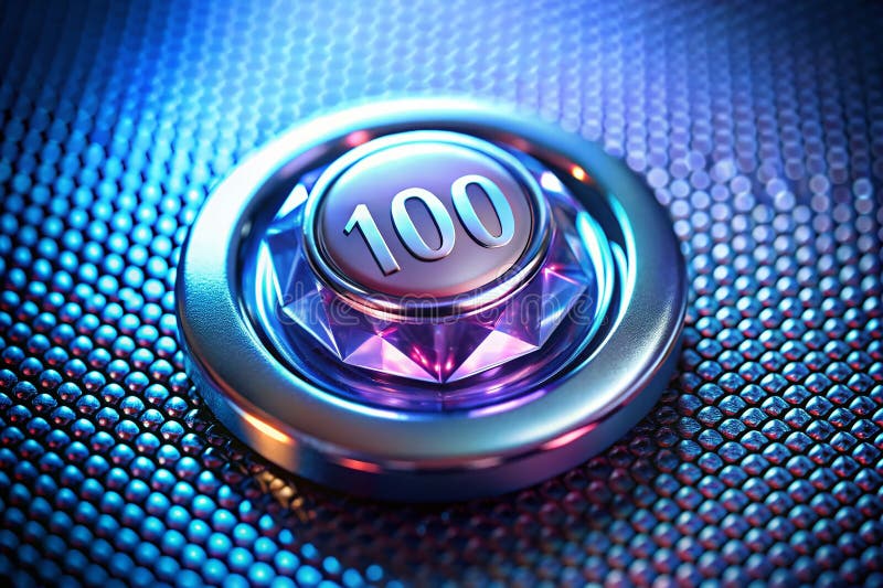 Animated DiamondShaped Button with a Dynamic Counter Stock Photo ...