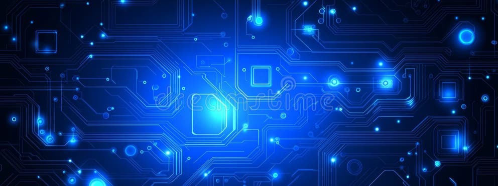 An Animated Digital Background with Vibrant Circuit Board Patterns and ...
