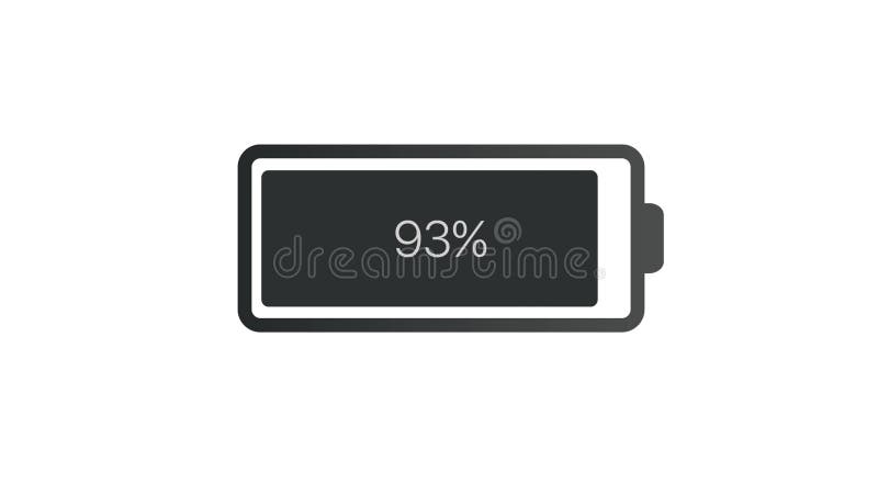 Digital Battery Loading Icon Animation Device Battery Icon Energy ...