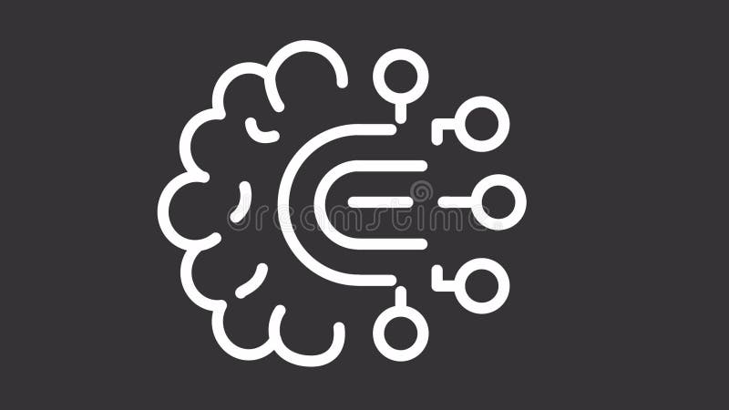 Animated Digital Devices White Icons Stock Footage - Video of computer ...