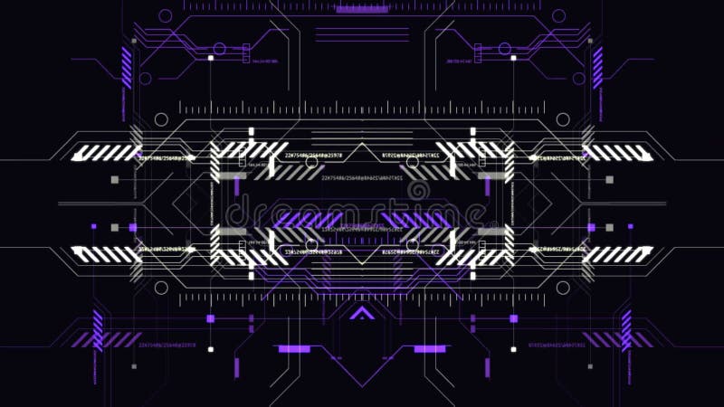 Animated Digital Futuristic User Interface. Heads Up Display HUD Stock ...