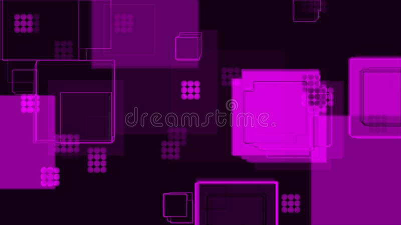 Digital Pink Color Geometrical Box Pattern Background Stock Video ...