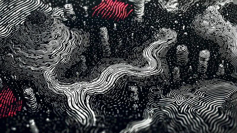 Dynamic Patterns of Black and White Waves with Fingerprint-like ...