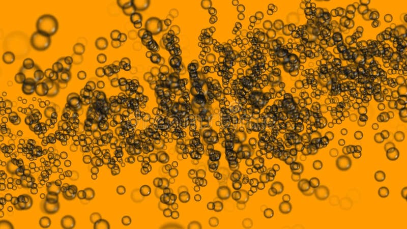 Animated DNA on Background of a Orange Background. Stock Footage ...
