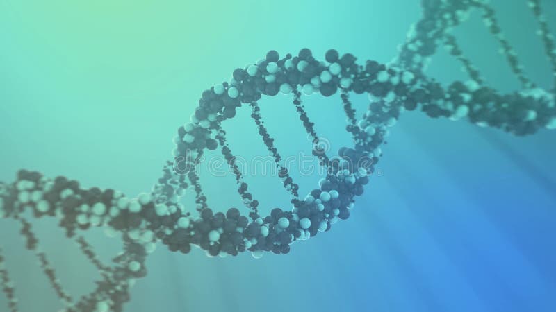 Animated DNA Chain Model. 3D Stock Footage - Video of gene ...