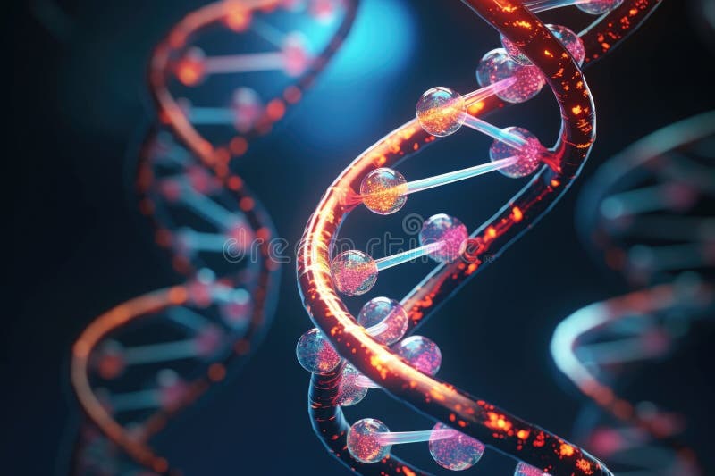 Animated Dna Storage Concept in Action Stock Photo - Image of ...