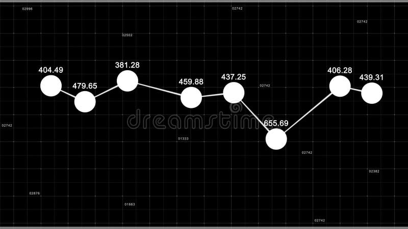 Animated Dots Graph with Displaying Postion Stock Video - Video of ...