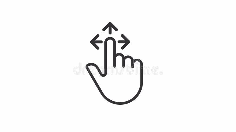 Animated Drag Down White Linear Icon Stock Video - Video of tablet ... Animated Drag Down White Linear Icon Stock Video - Video of tablet ...