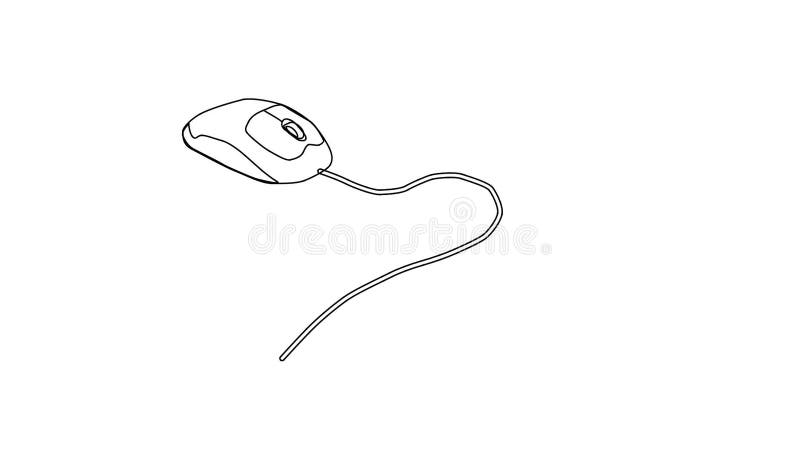 Animated Drawing of Blue and Pink Computer Mice Make Heart Shape with ...