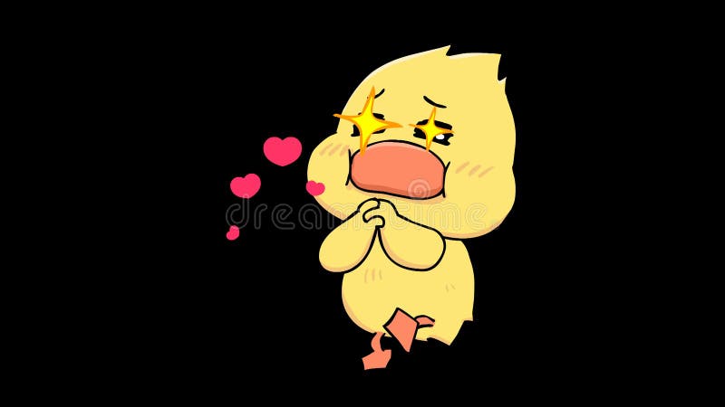 Animated Duck, Very Impressive - Transparent Background Stock Video ...